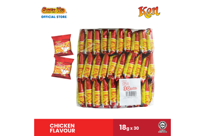 Snek Ku Ken Chicken Flavoured Snacks (18g x 30 pkts)